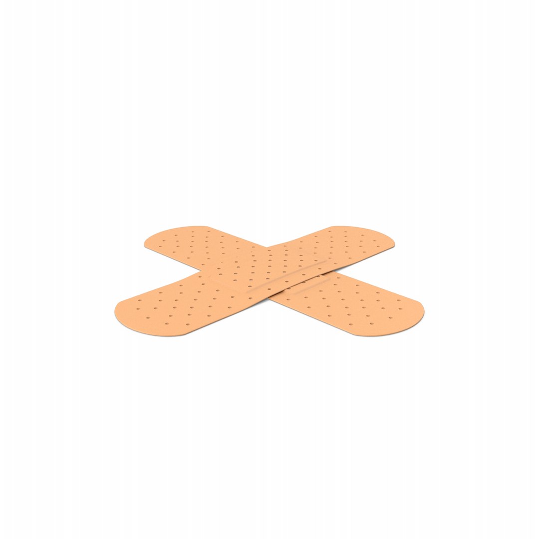 3D Band Aid Cross - TurboSquid 1854603