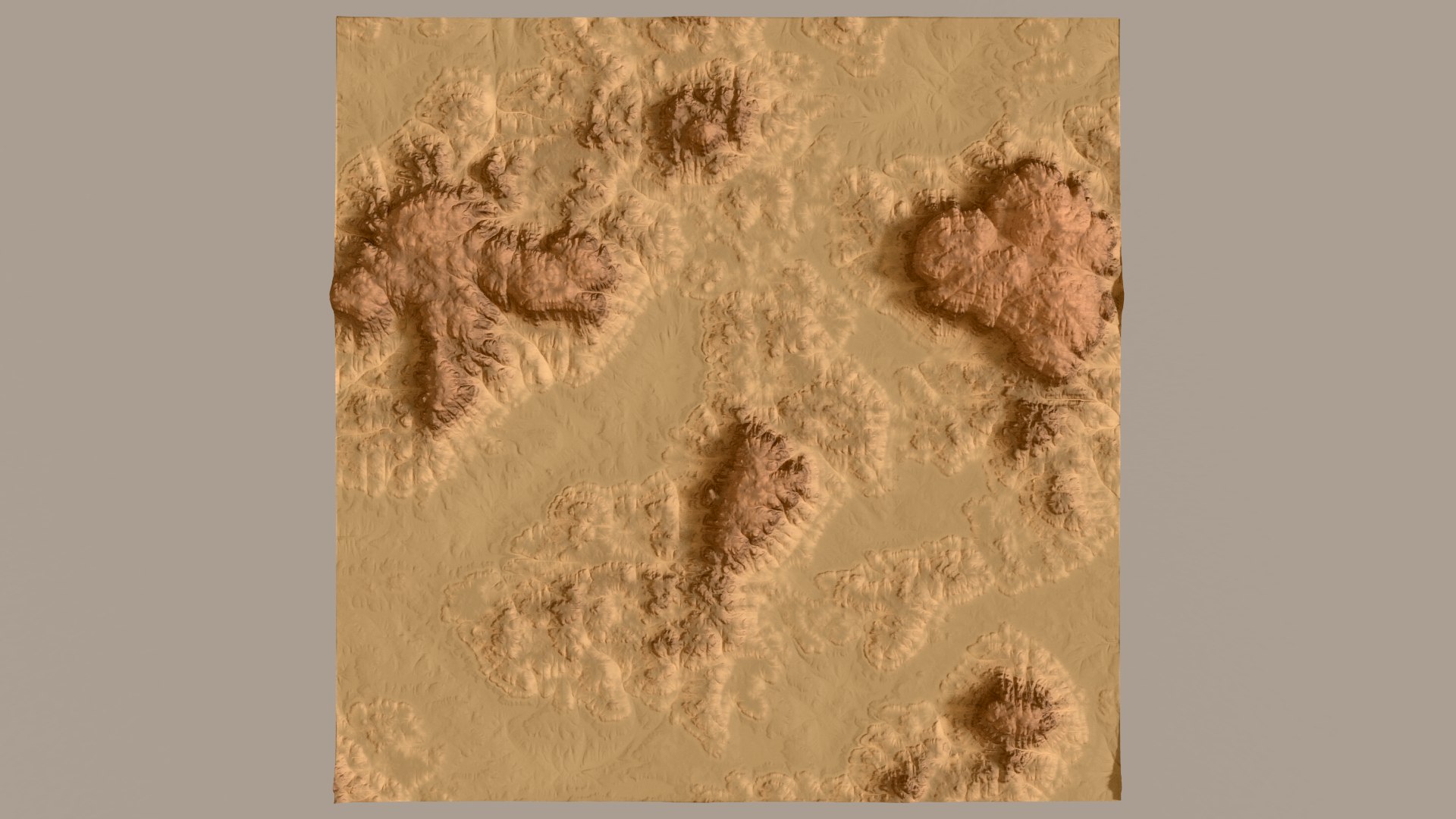 Desert Terrain 3d Model