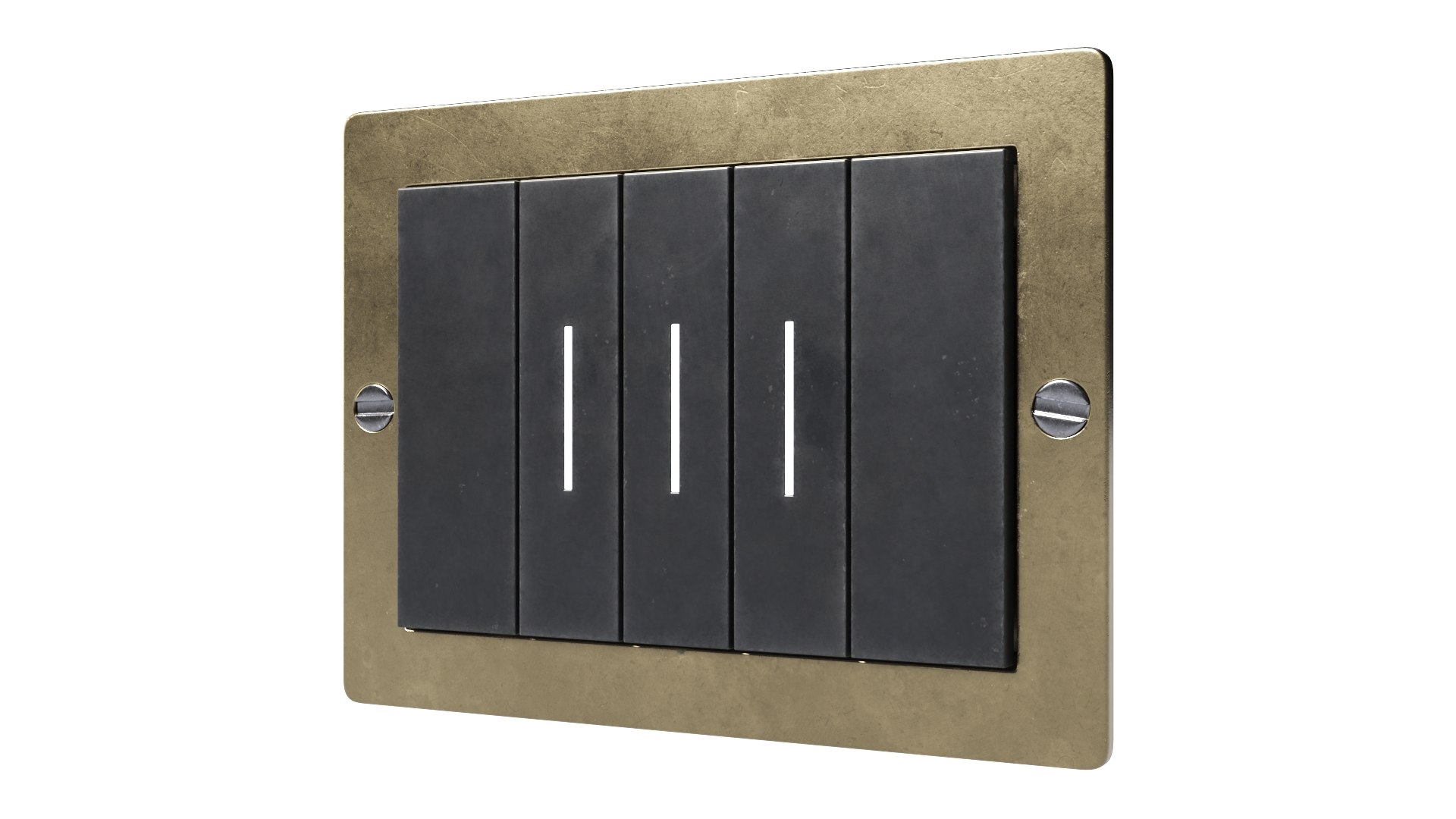 Vintage Golden Switch Model - TurboSquid 2278906