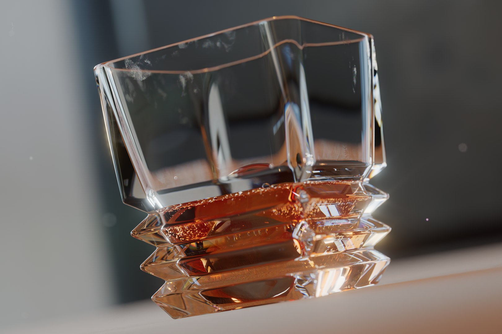 Luxury Square Rock Whiskey Glass - PBR 3D model - TurboSquid 2000040
