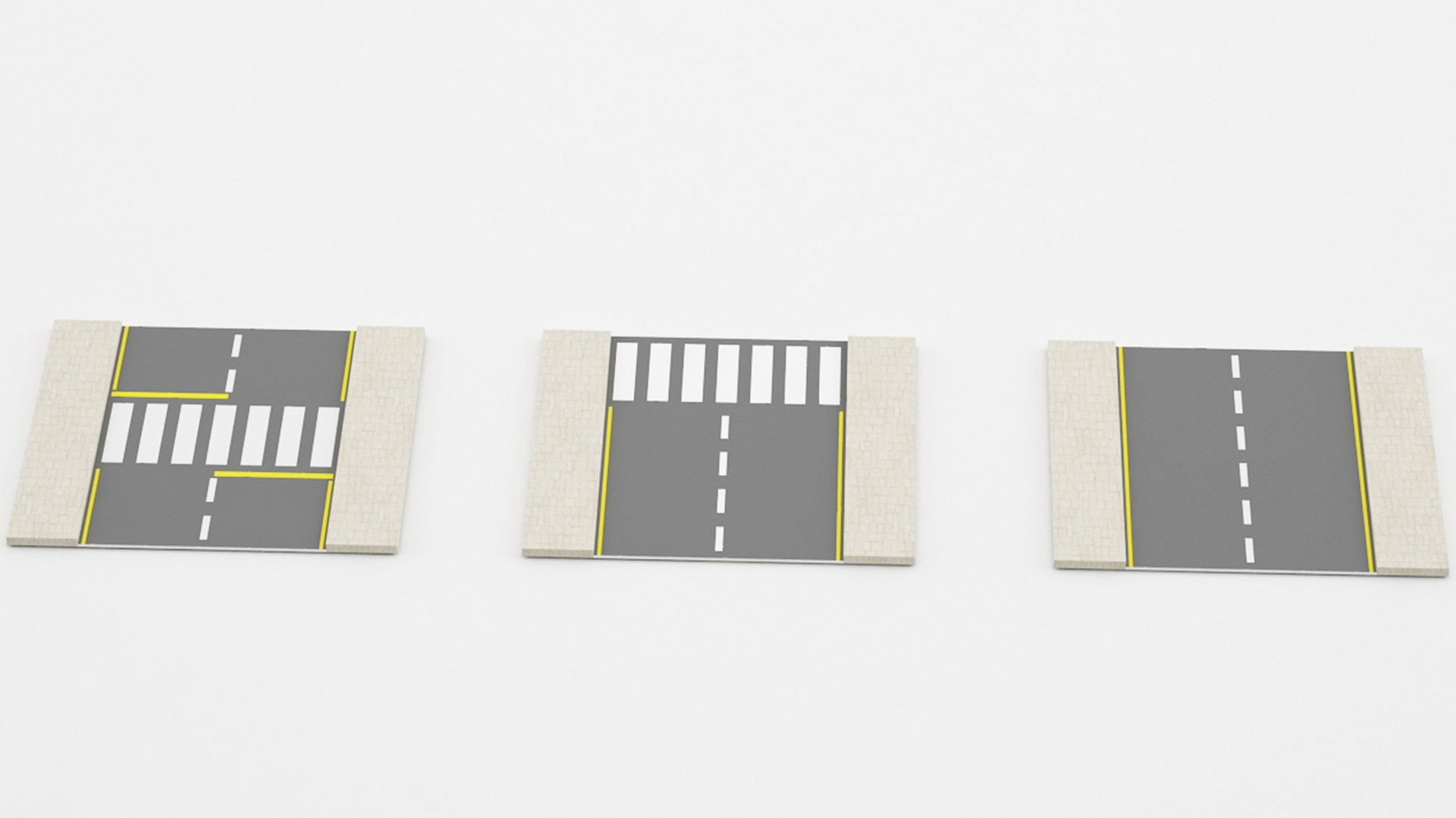 Road Path Pavement 3D Model - TurboSquid 2009730