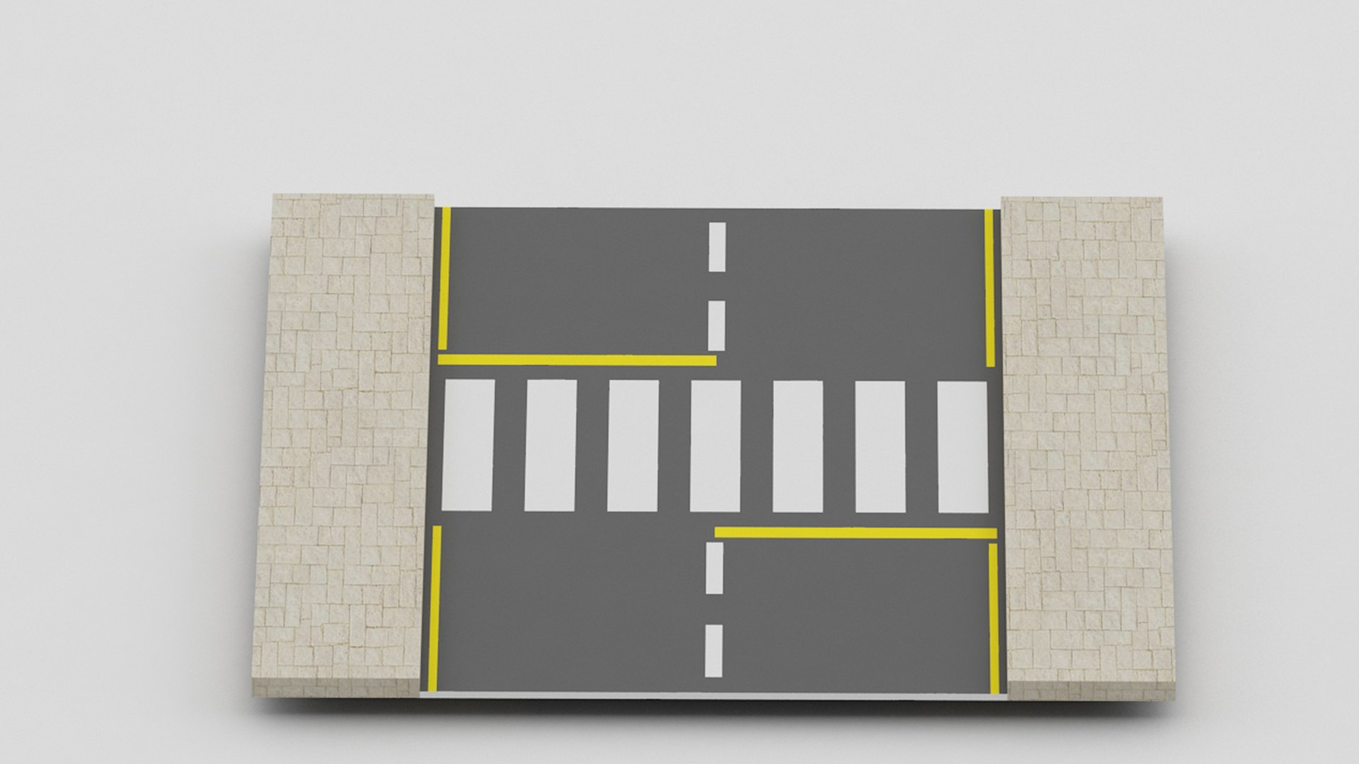 Road Path Pavement 3D Model - TurboSquid 2009730