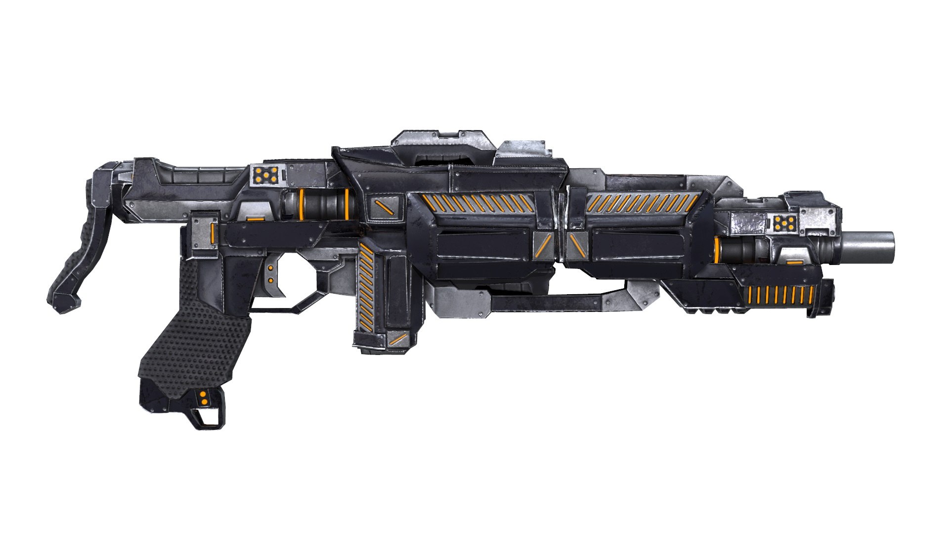 Rifle Submachine Gun Assault 3D Model - TurboSquid 1694985