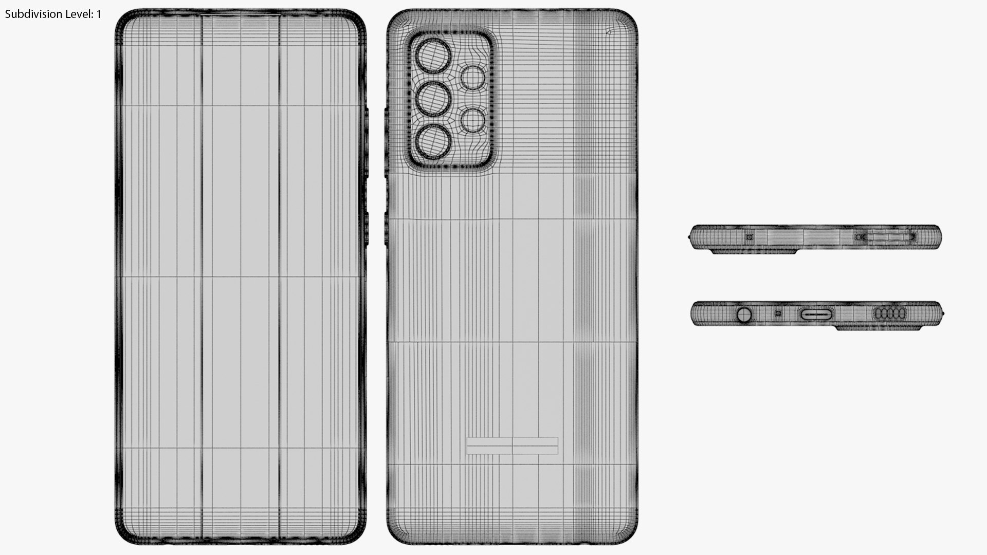 Samsung Galaxy A52s White 3D Model - TurboSquid 1782200