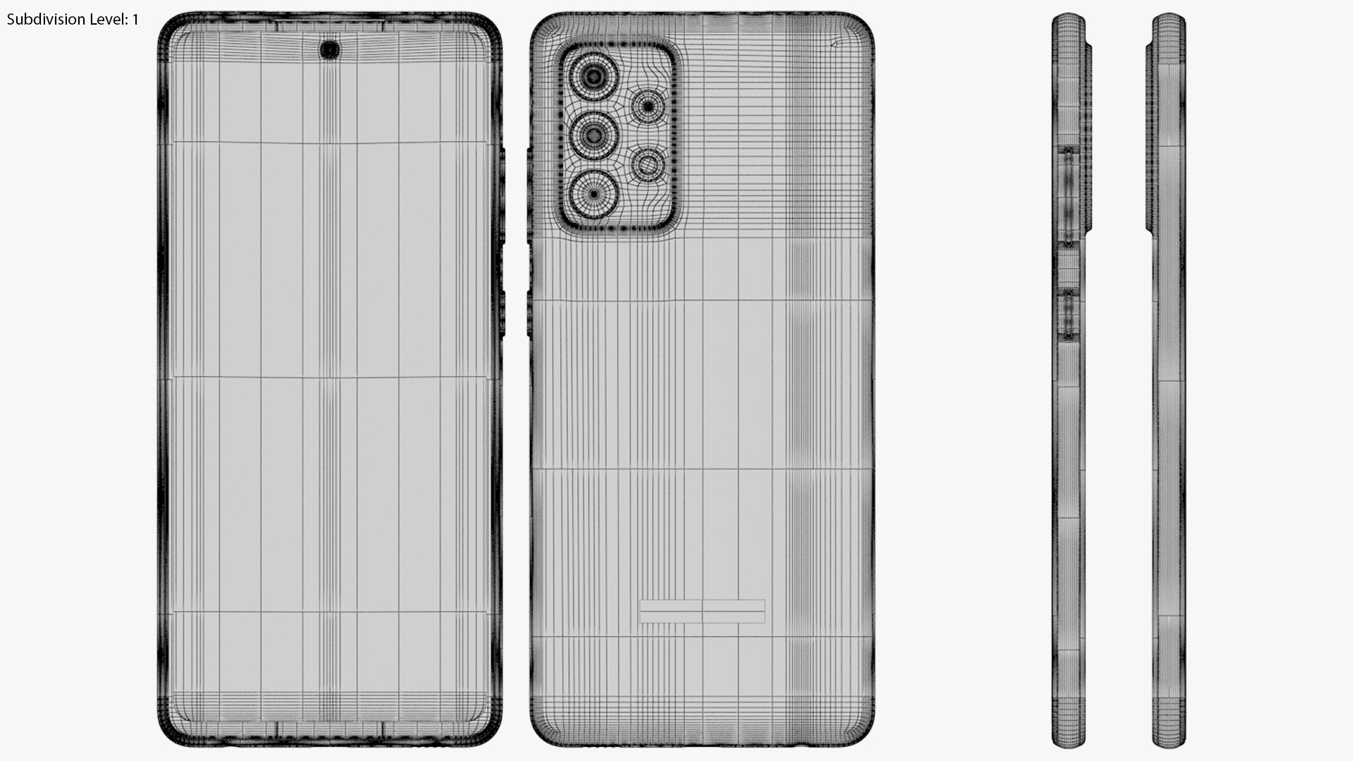 Samsung Galaxy A52s White 3D Model - TurboSquid 1782200