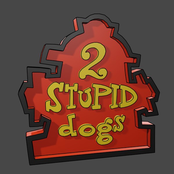 modelo 3d Two Stupid Dogs Logo STL gratis - TurboSquid 2036514