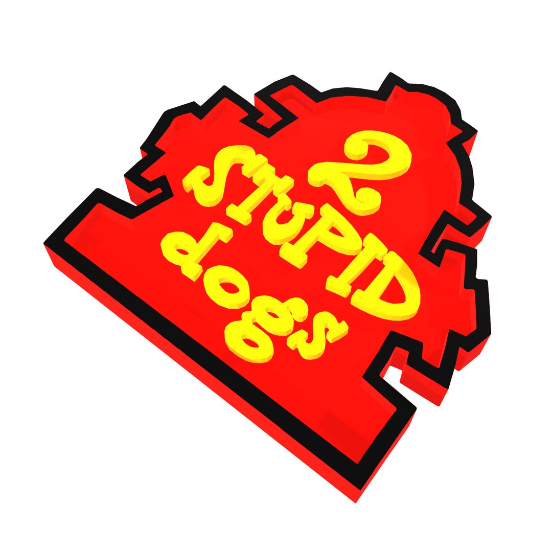modelo 3d Two Stupid Dogs Logo STL gratis - TurboSquid 2036514
