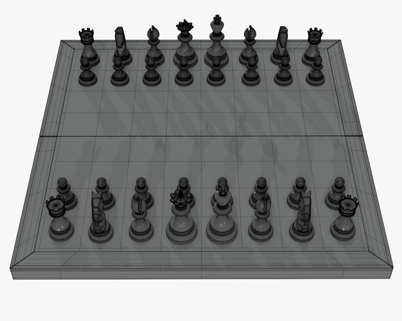 3D chess board model - TurboSquid 1413833