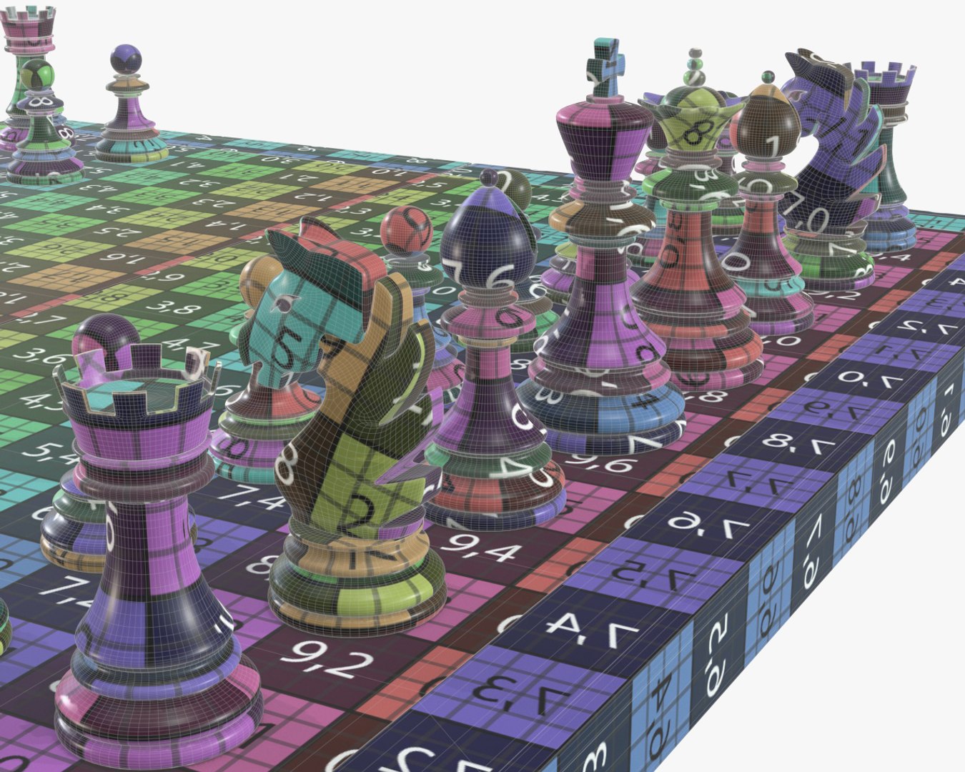 3D chess board model - TurboSquid 1413833