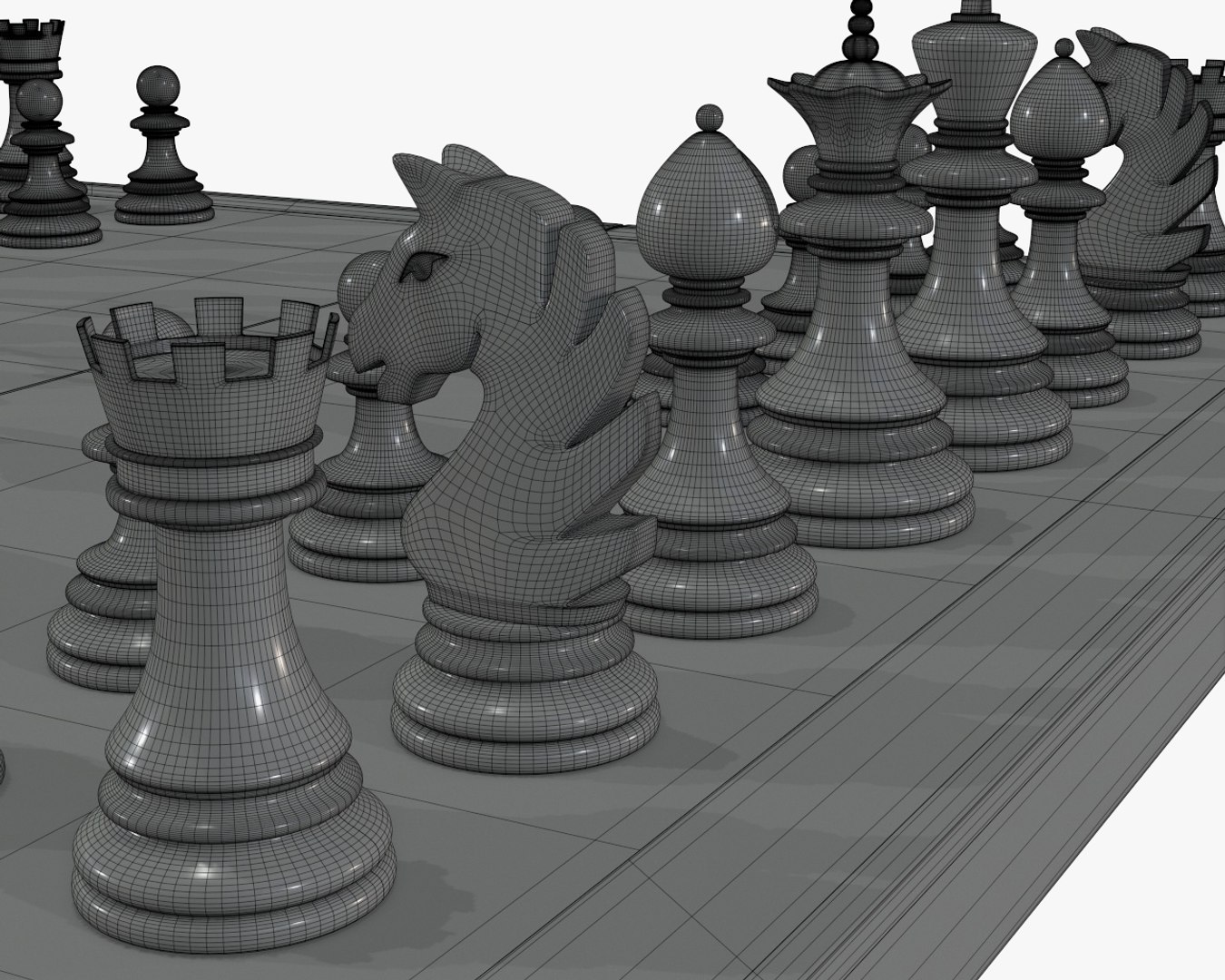 3D chess board model - TurboSquid 1413833