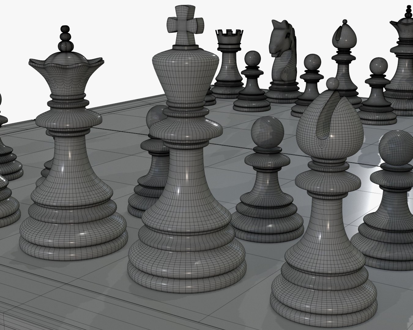 3D chess board model - TurboSquid 1413833