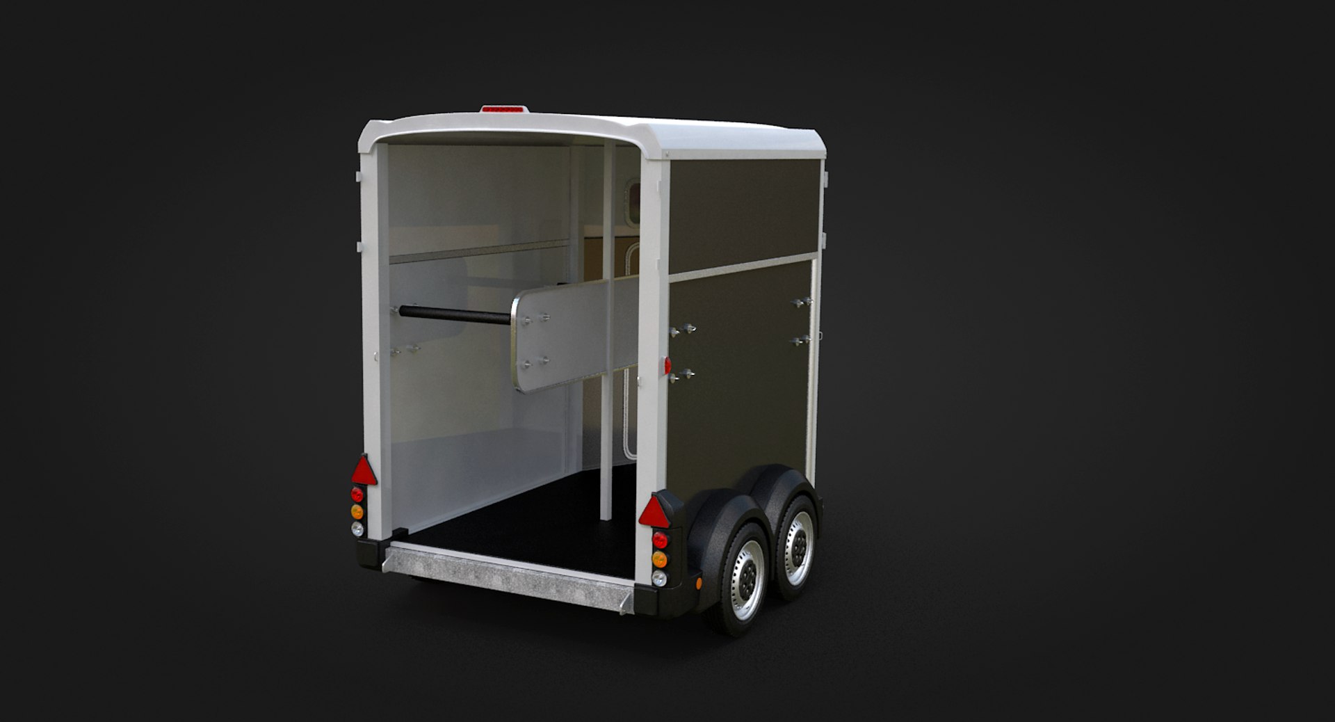 3D model horse european-style trailer - TurboSquid 1297651