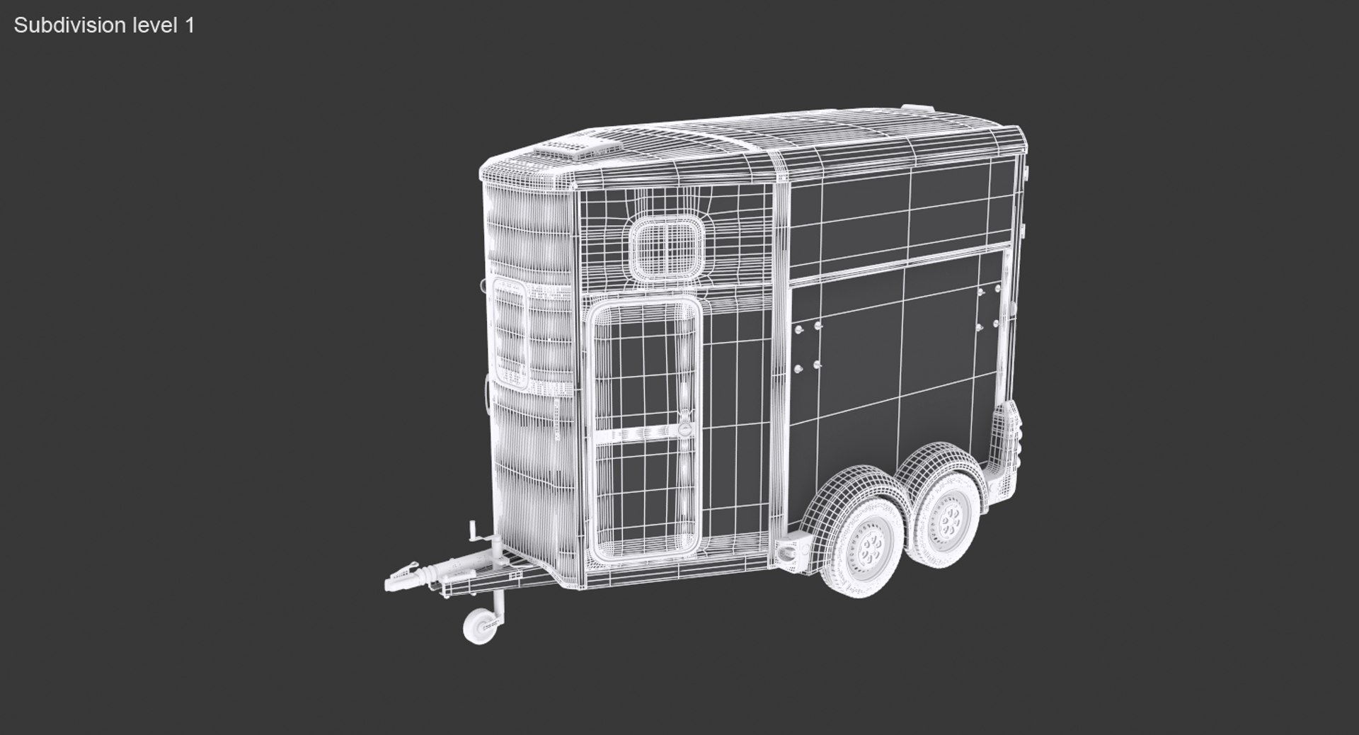 3D model horse european-style trailer - TurboSquid 1297651
