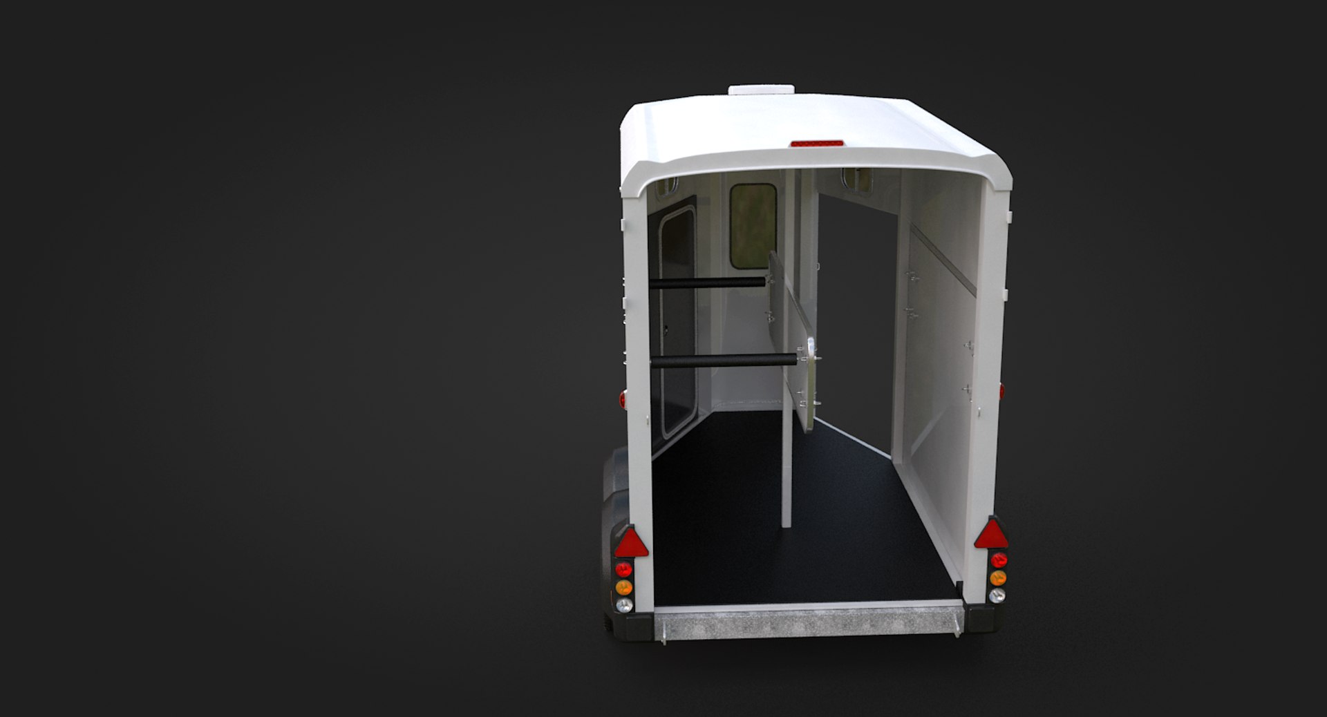 3D model horse european-style trailer - TurboSquid 1297651