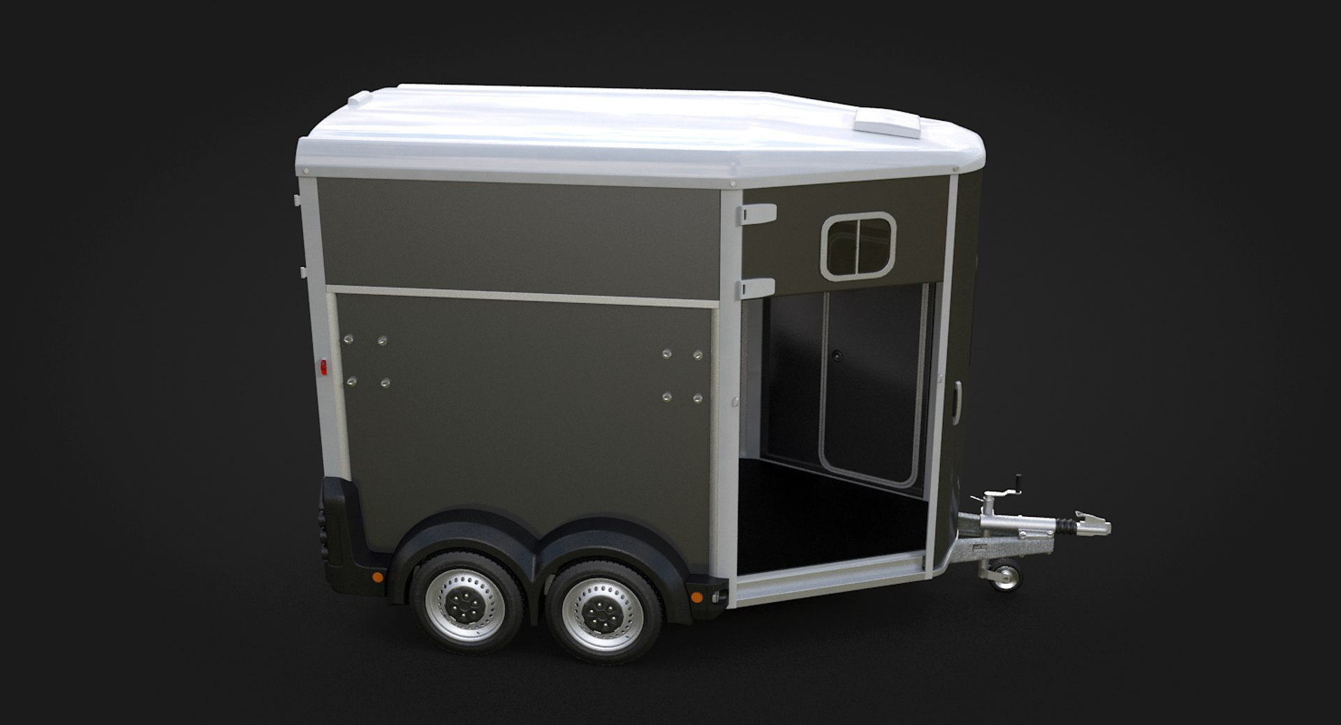 3D model horse european-style trailer - TurboSquid 1297651