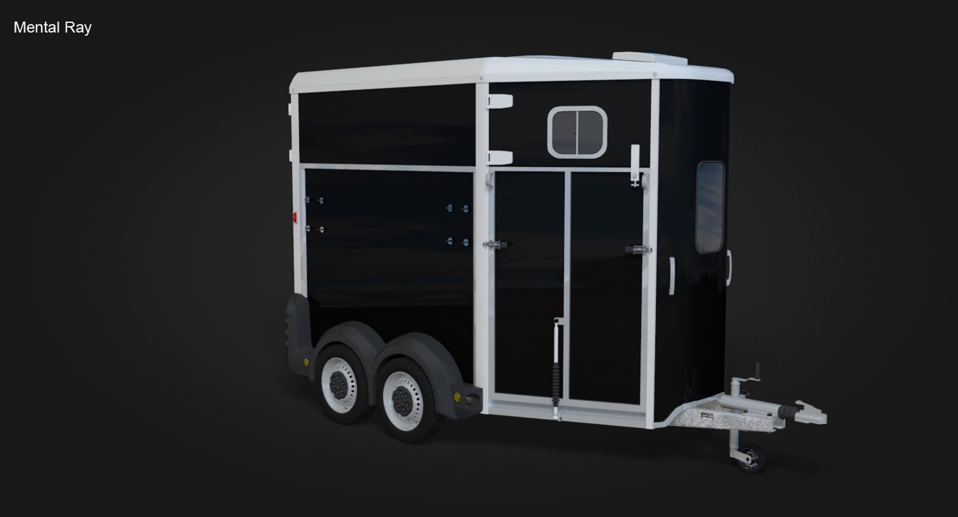 3D model horse european-style trailer - TurboSquid 1297651