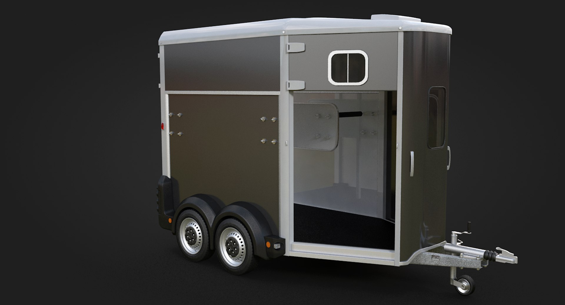 3D model horse european-style trailer - TurboSquid 1297651