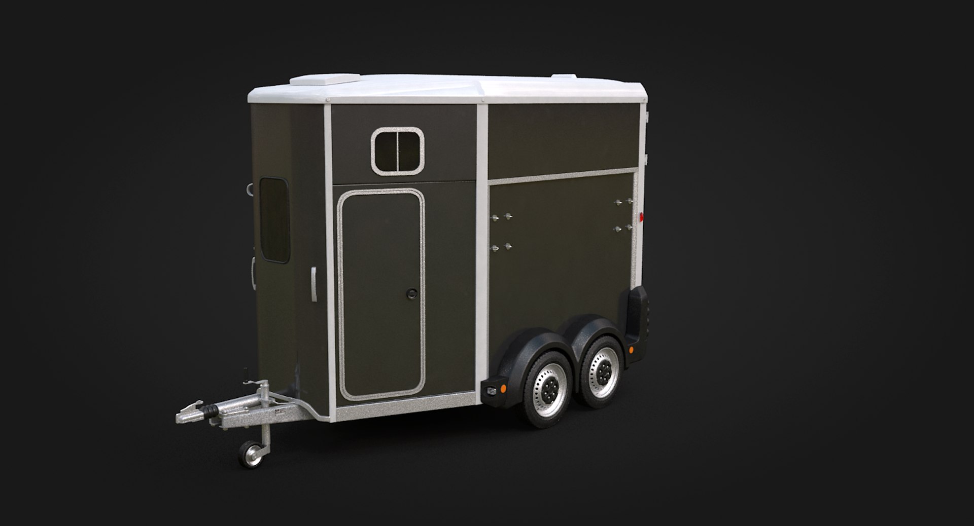 3D model horse european-style trailer - TurboSquid 1297651