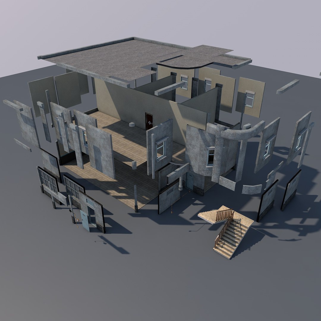 3D Modular Building Games Model - TurboSquid 1236923