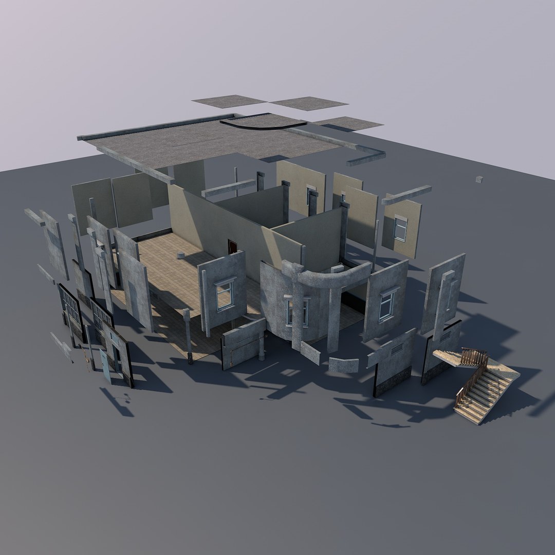 3D Modular Building Games Model - TurboSquid 1236923