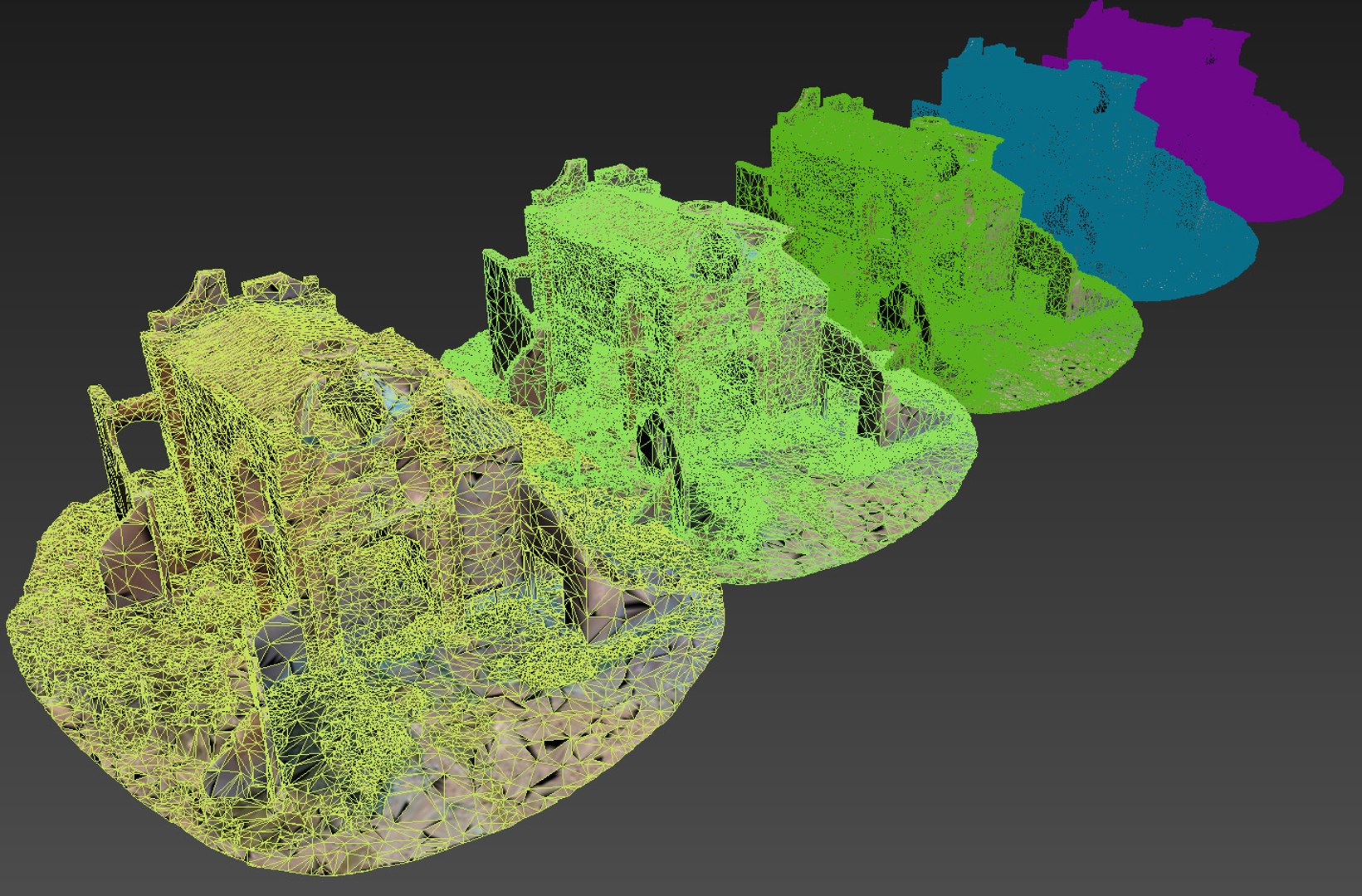Real Post-War Ruined City model - TurboSquid 1853142
