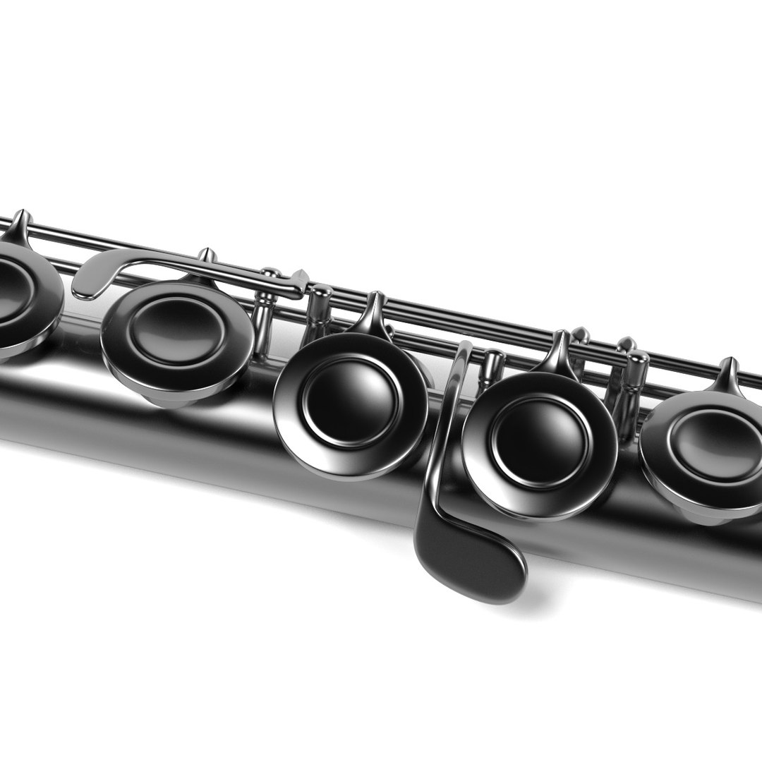 3d flutes bended model
