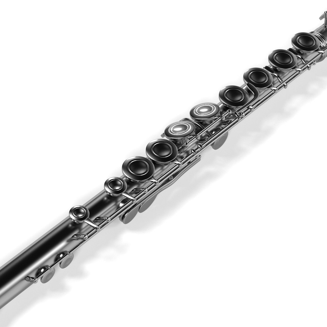 3d flutes bended model