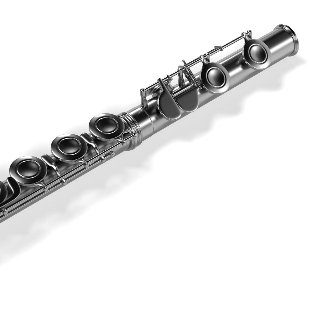 3d flutes bended model