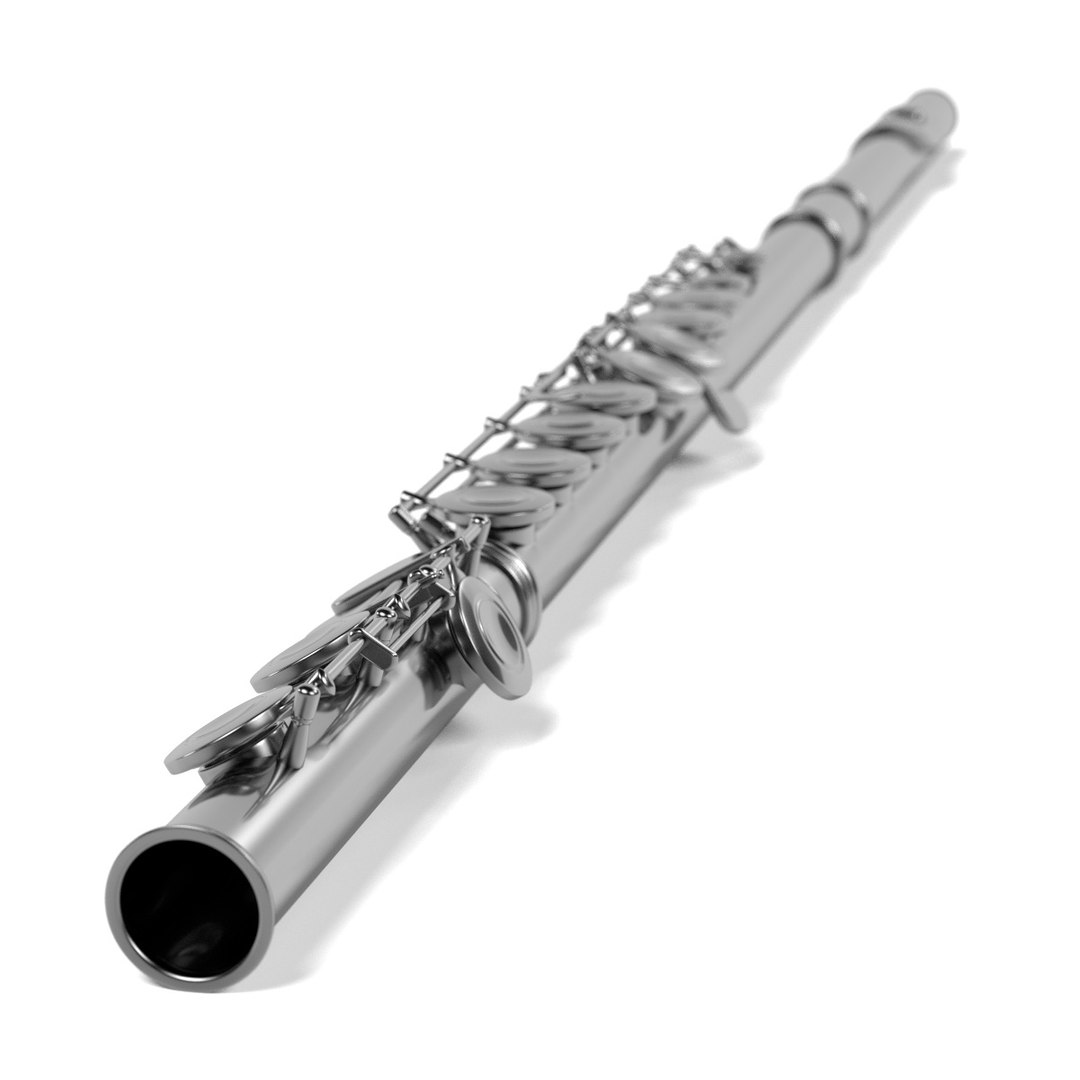 3d flutes bended model
