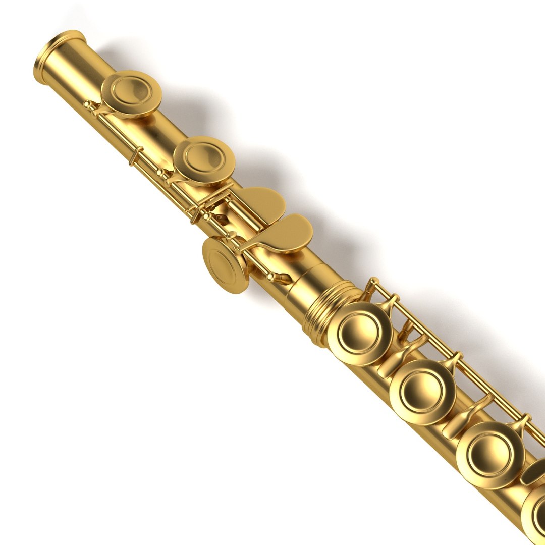 3d flutes bended model