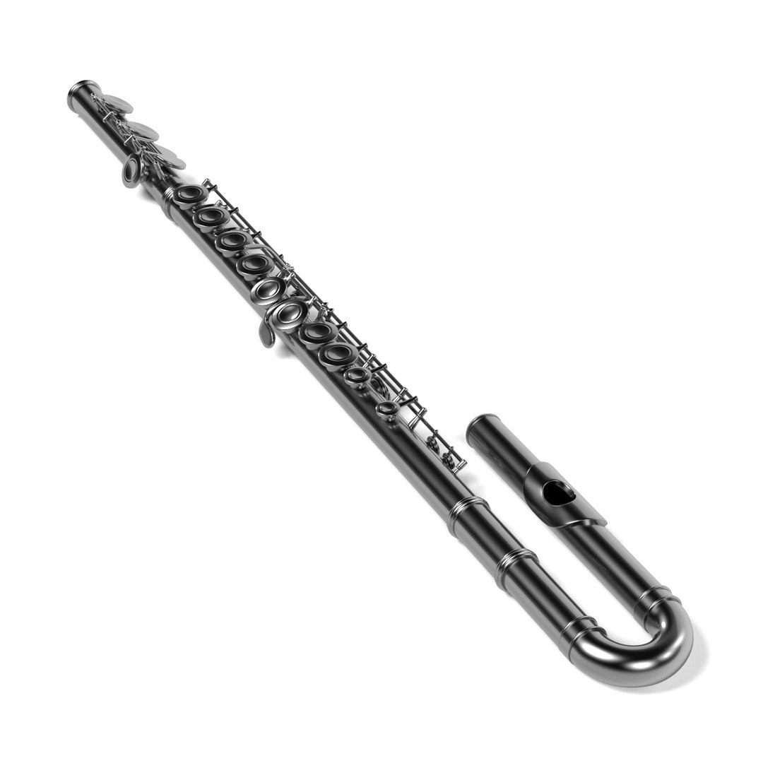 3d flutes bended model