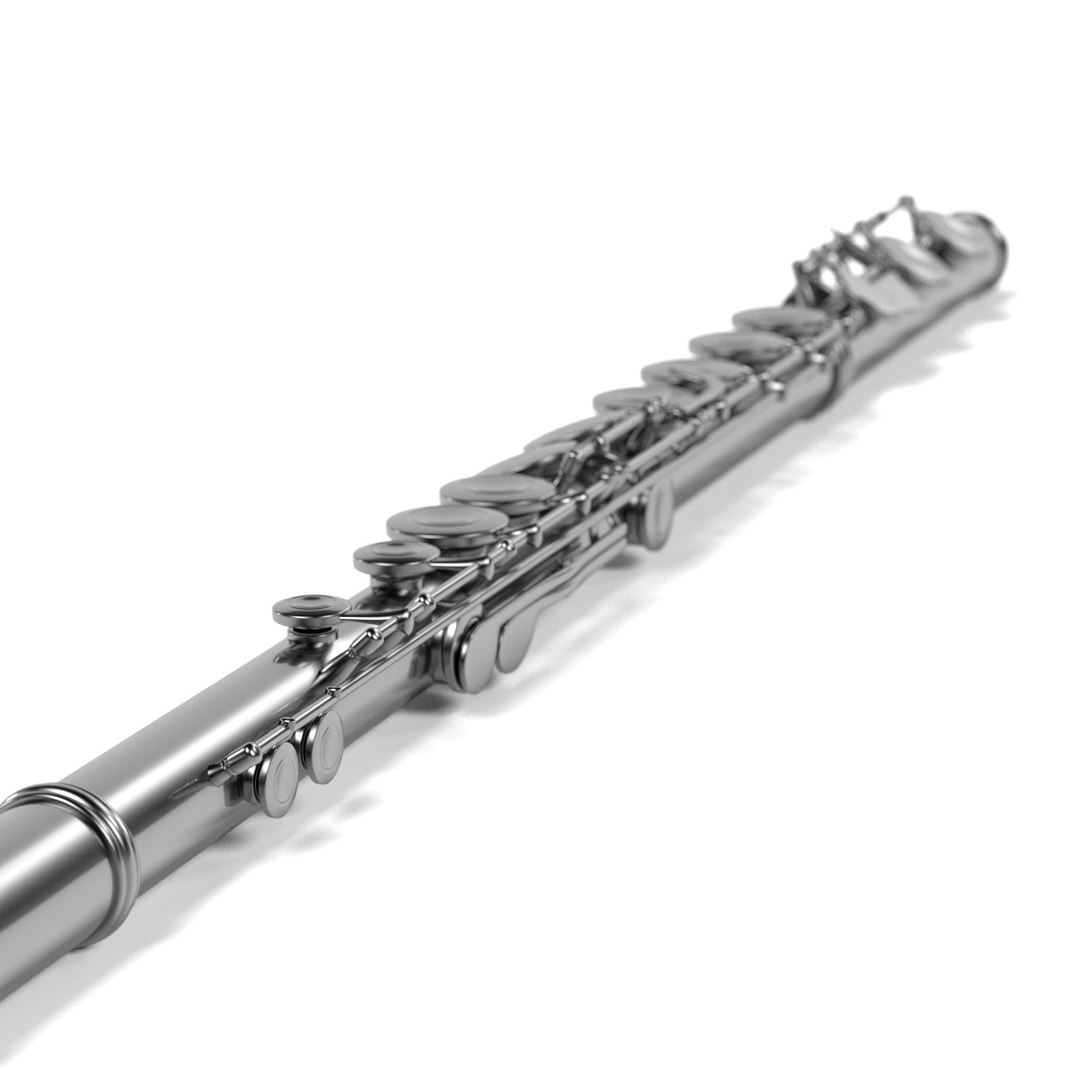 3d flutes bended model