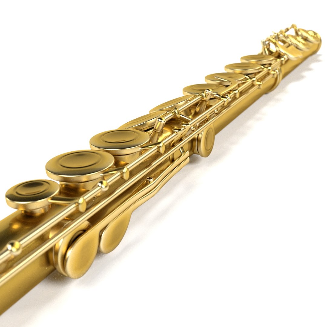 3d flutes bended model