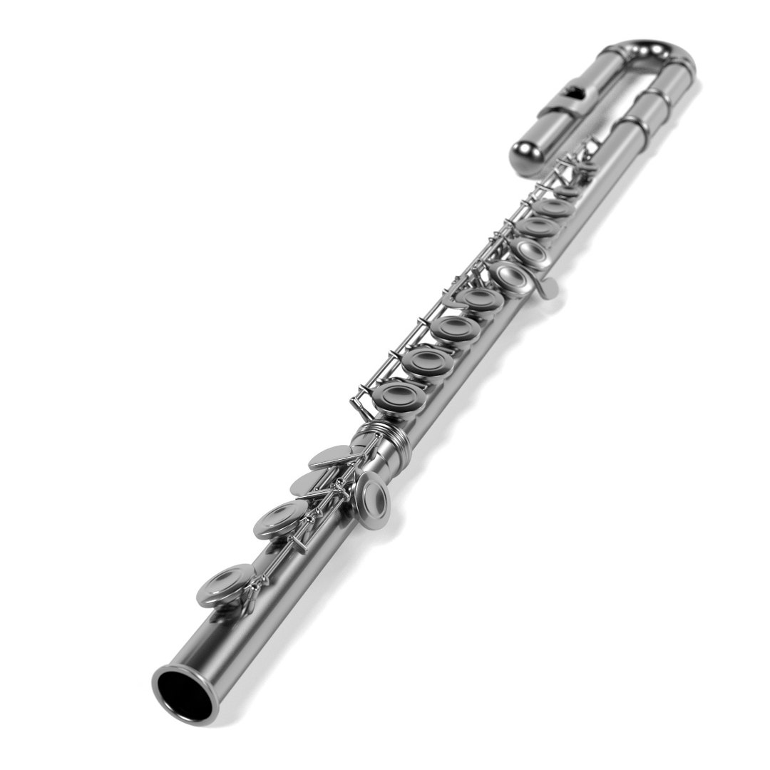 3d flutes bended model