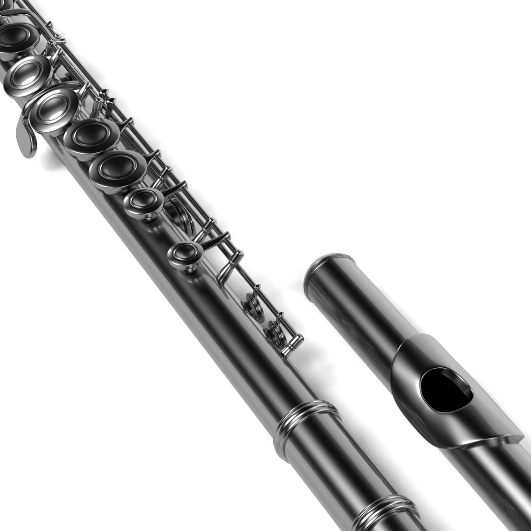 3d flutes bended model