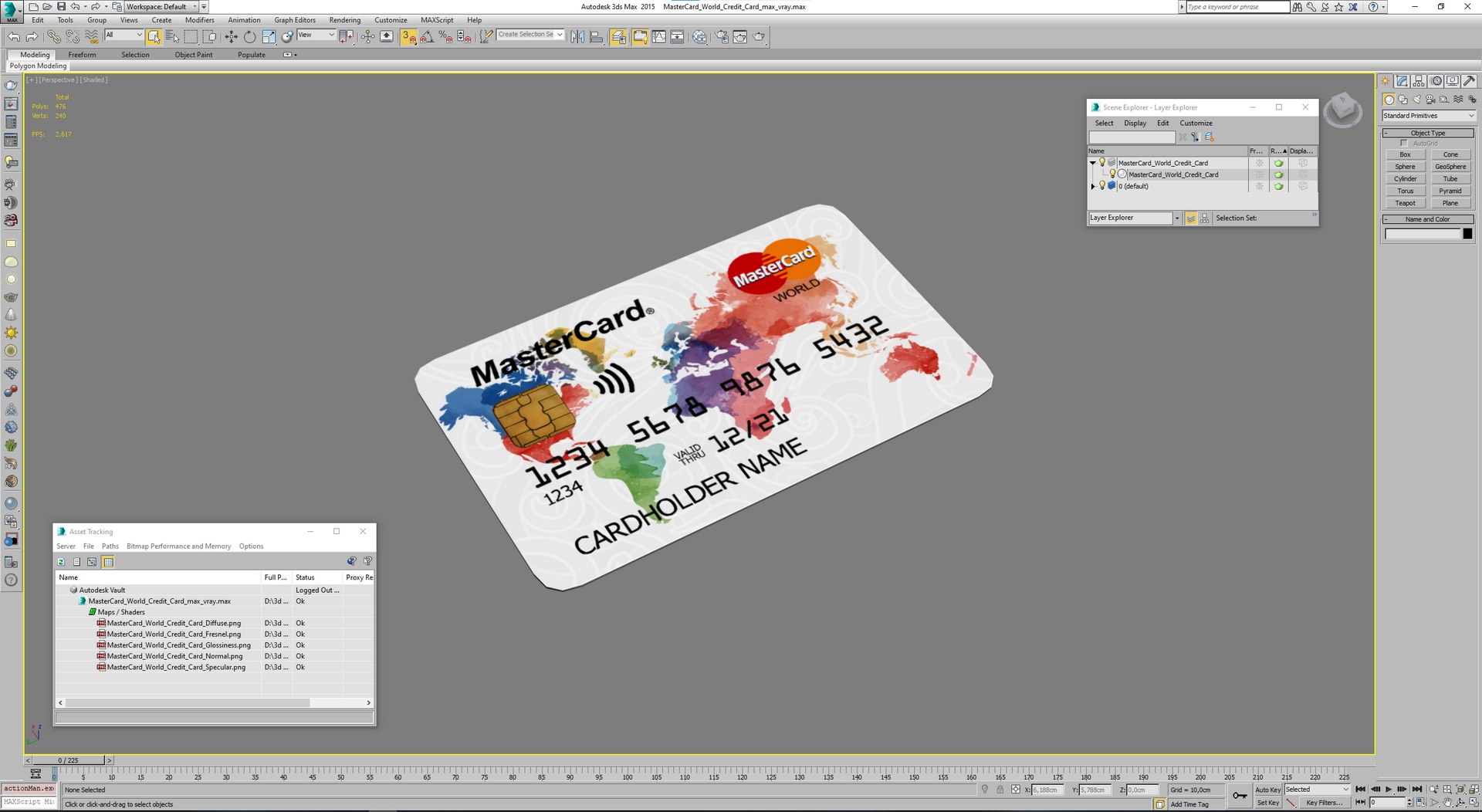 3D model MasterCard World Credit Card - TurboSquid 2046540