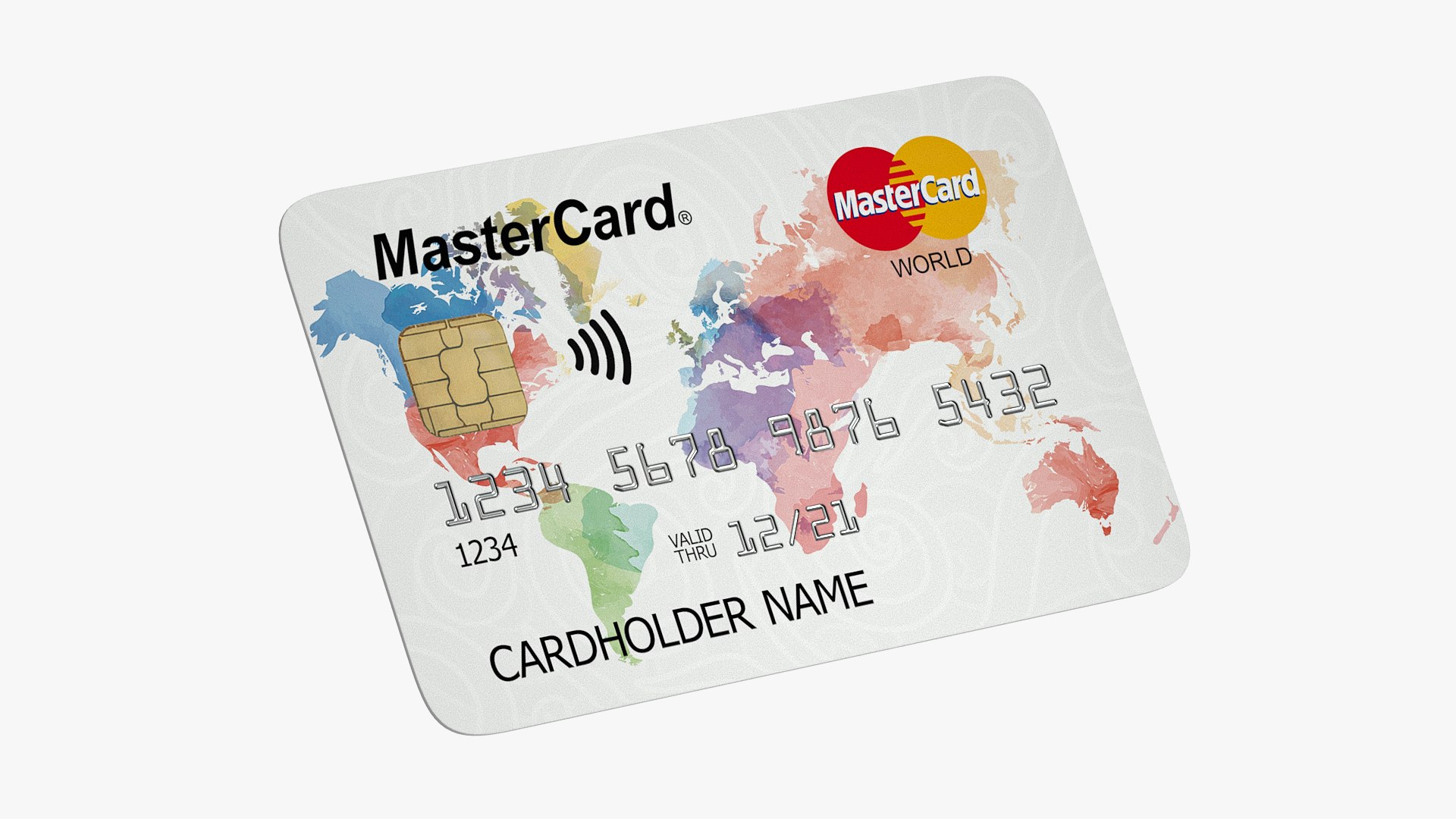 3D model MasterCard World Credit Card - TurboSquid 2046540