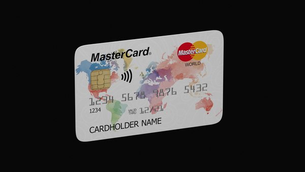 modelo 3d Tarjeta de crédito mundial MasterCard - TurboSquid 2046540