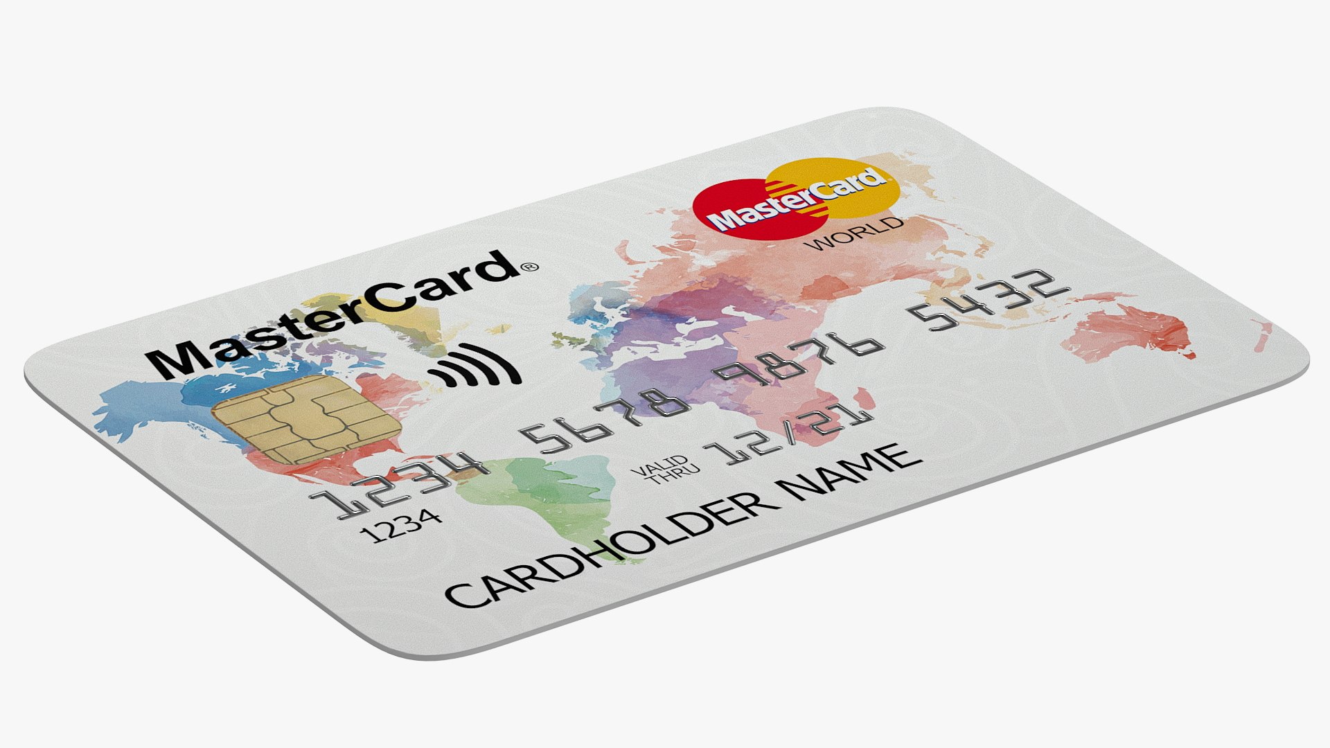 3D model MasterCard World Credit Card - TurboSquid 2046540