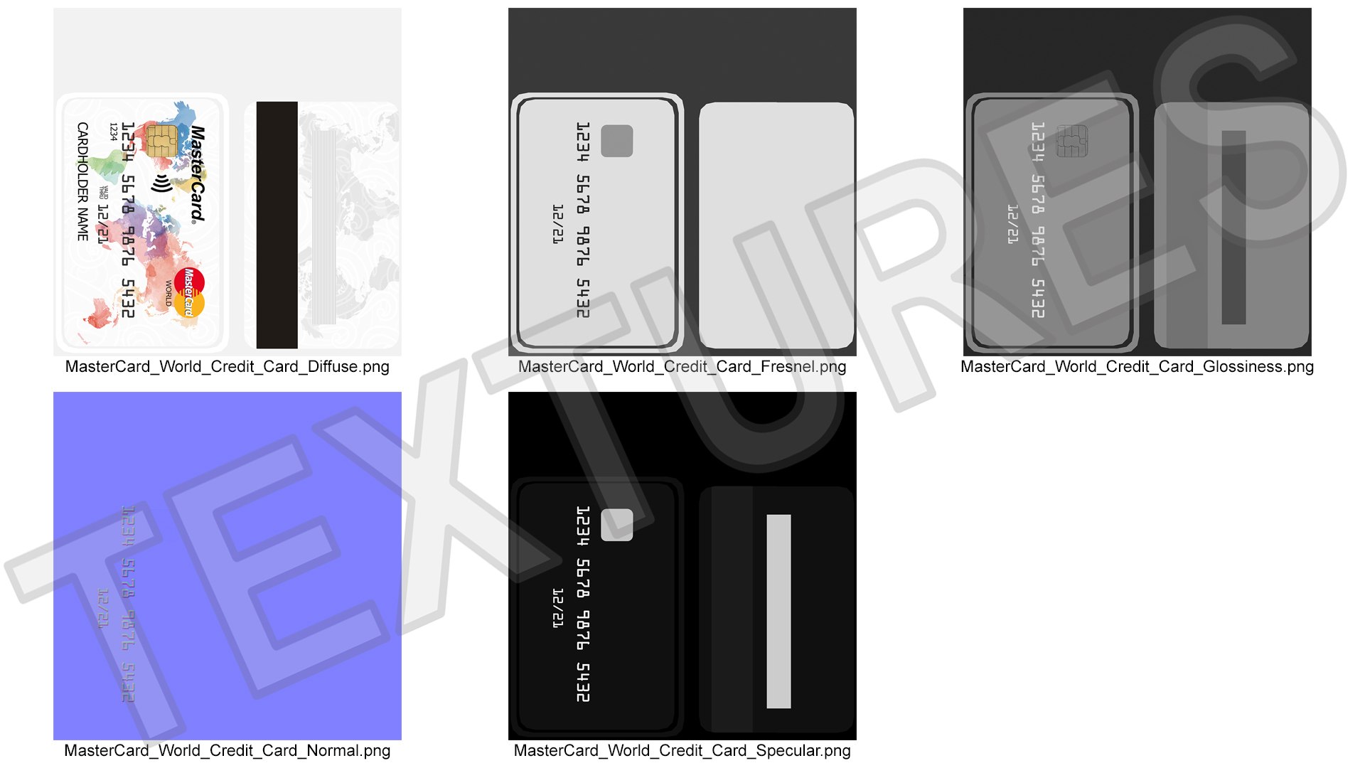 3D model MasterCard World Credit Card - TurboSquid 2046540