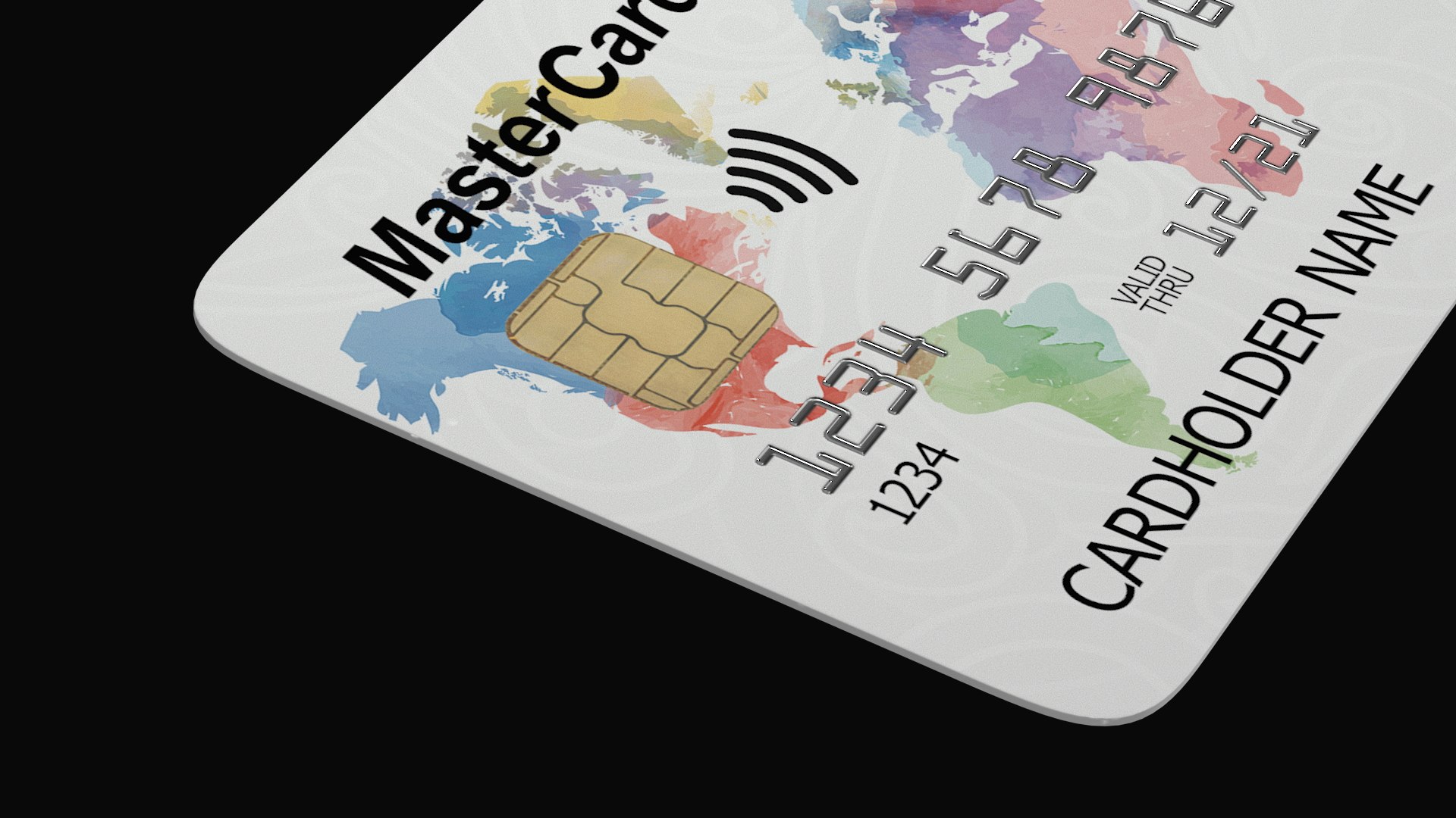 3D model MasterCard World Credit Card - TurboSquid 2046540