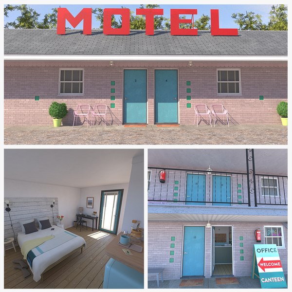 modelo 3d Paquete Star Motel 1 - TurboSquid 2388941