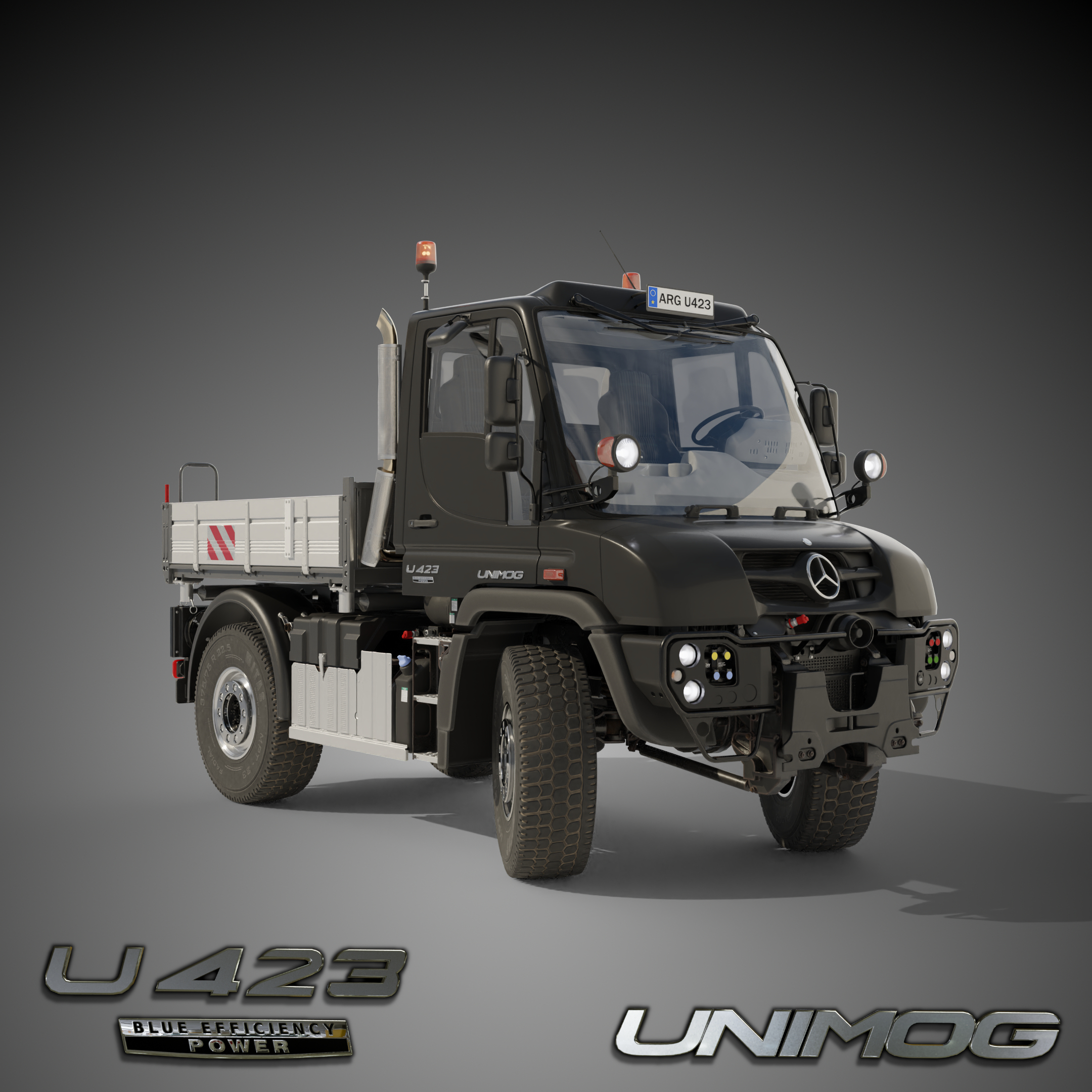 Mercedes benz unimog u423 3D model - TurboSquid 1264335