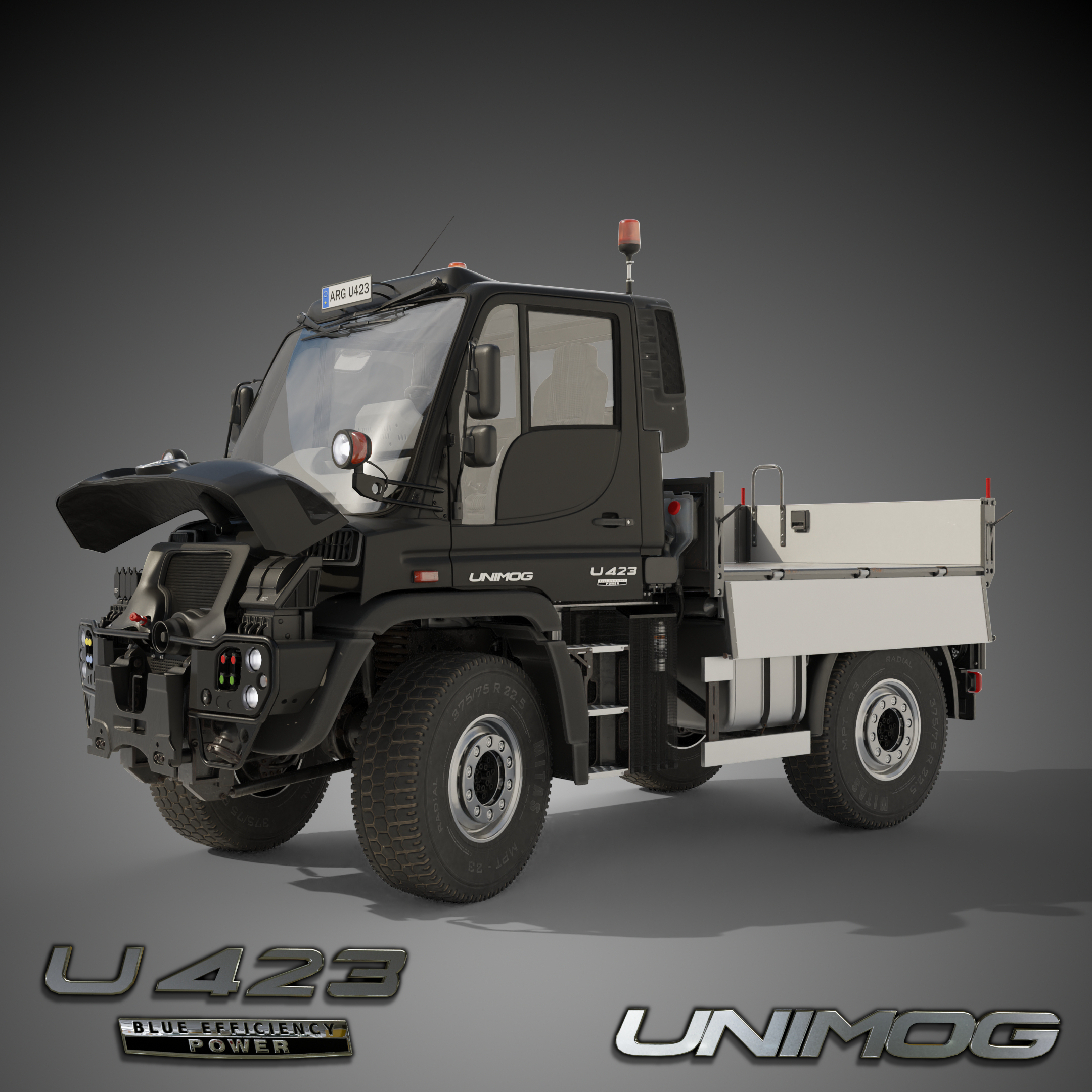 Mercedes benz unimog u423 3D model - TurboSquid 1264335