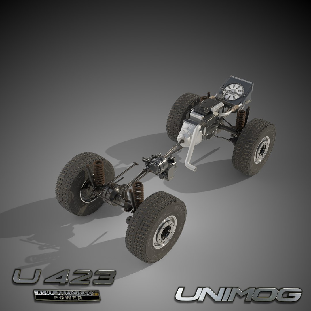 Mercedes benz unimog u423 3D model - TurboSquid 1264335