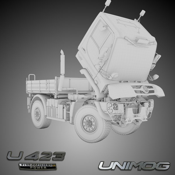 Mercedes benz unimog u423 3D model - TurboSquid 1264335