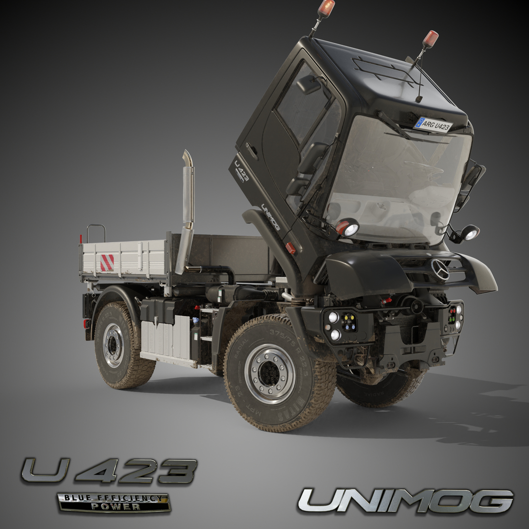 Mercedes benz unimog u423 3D model - TurboSquid 1264335
