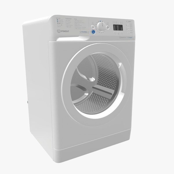 Indesit BWA 세탁기 3D 모델 - TurboSquid 2263010