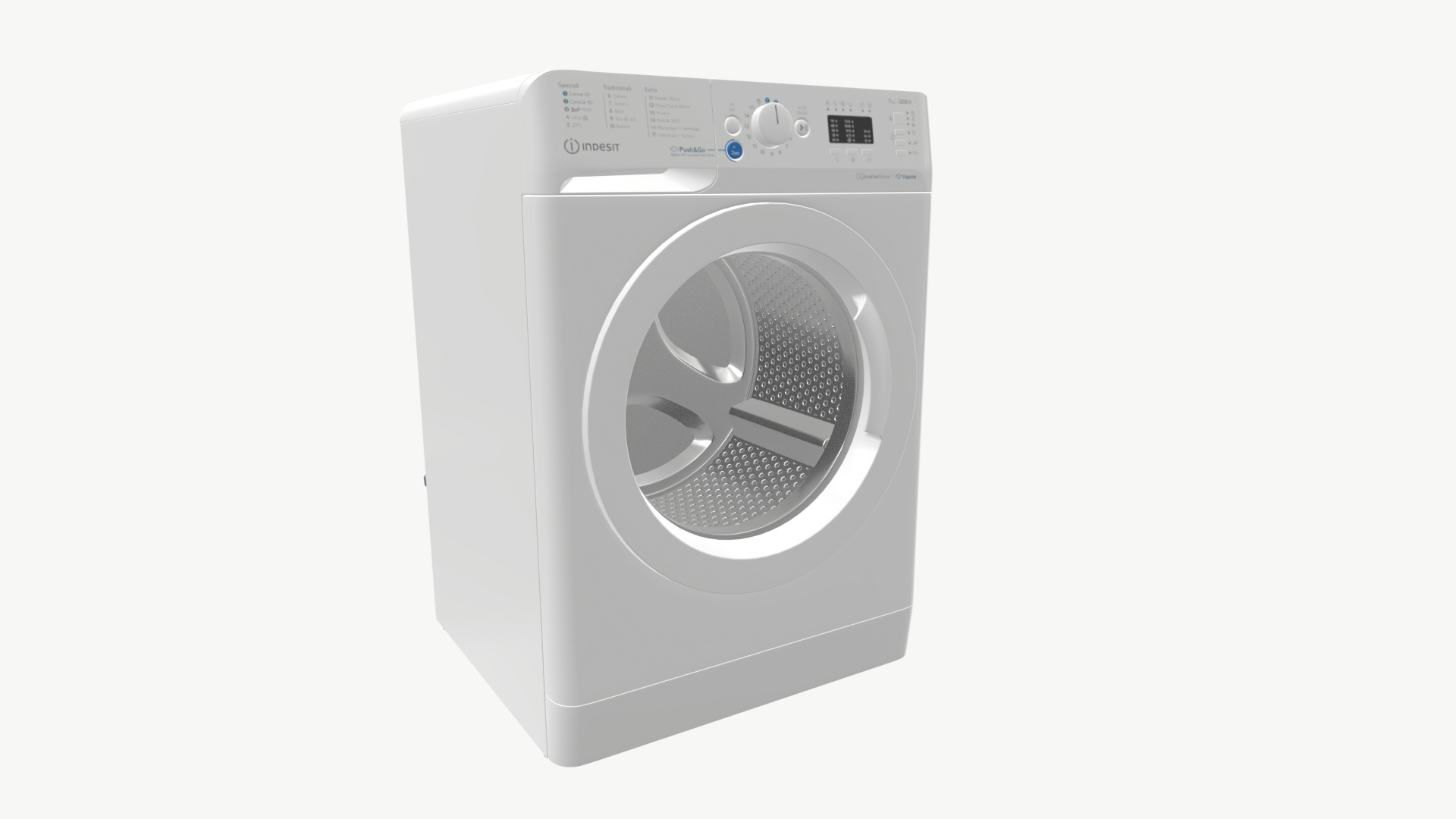 Indesit BWA Washing Machine 3D Model - TurboSquid 2263010