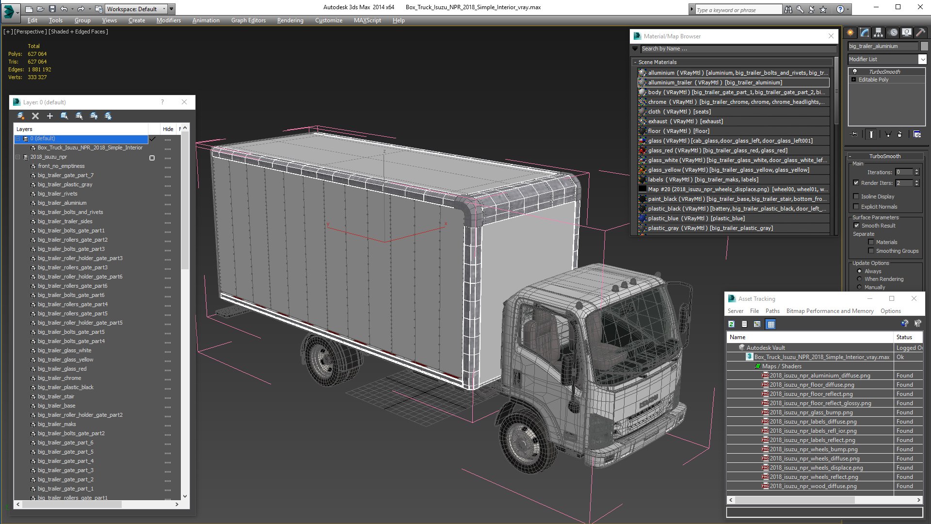 Box truck isuzu npr 3D model - TurboSquid 1249773